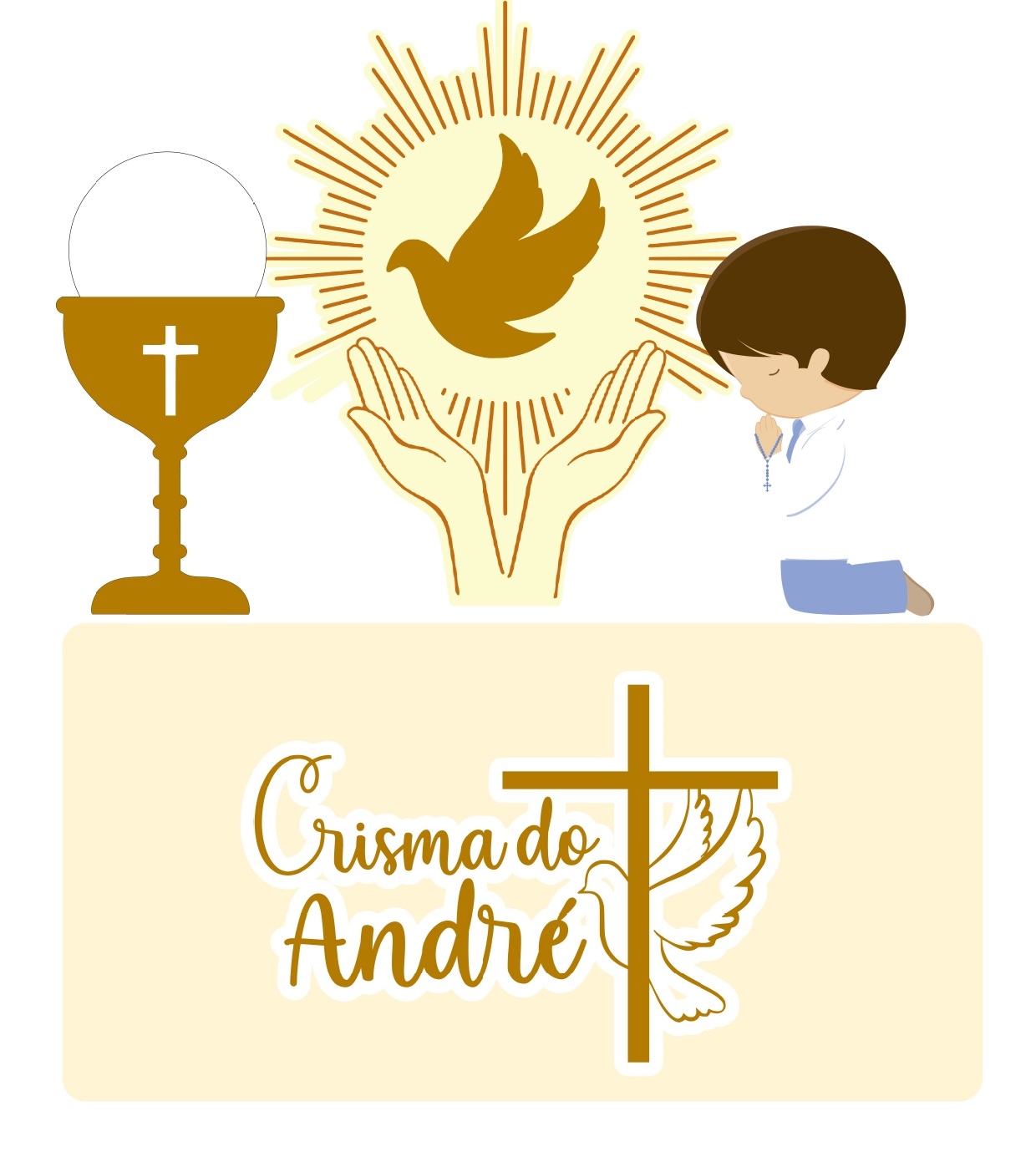 Arquivo de Corte Topo de Bolo Crisma em Camadas – Fofurices Digitais